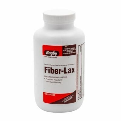 Fiber-Lax Polycarbo 500 mg 500 Cap Tabs By Rugby | eBay