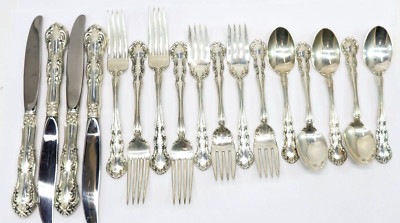 Wallace Pattern Old Atlanta Sterling Silver 17 Pc. Setting 2 Pounds (32 ...