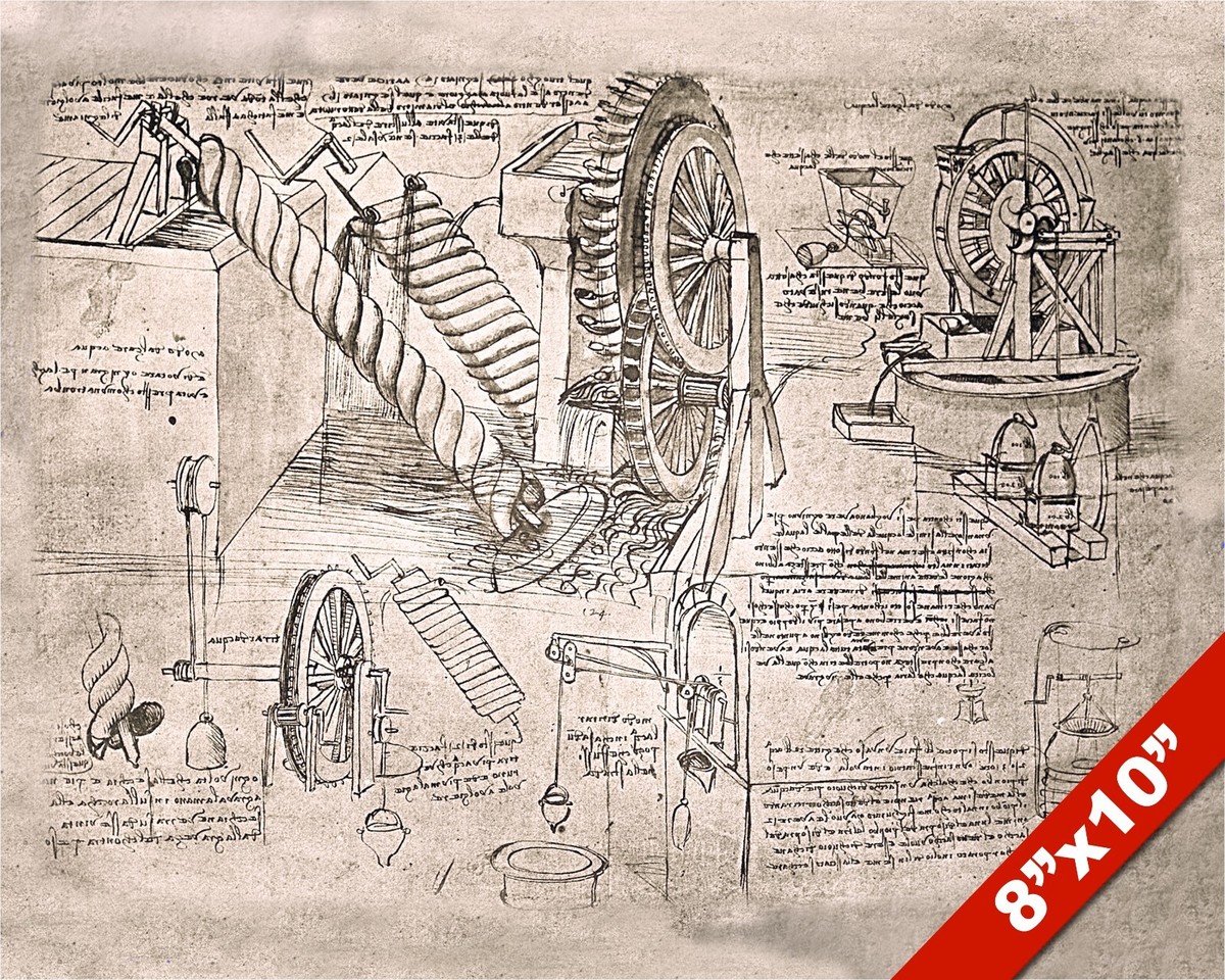 Leonardo Da Vinci Drawings Machines Leonardo Da Vinci Machine: Over