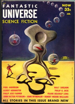 PULP: FANTASTIC UNIVERSE SCIENCE FICTION-Jan 1954-Pulp---P J FARMER ...