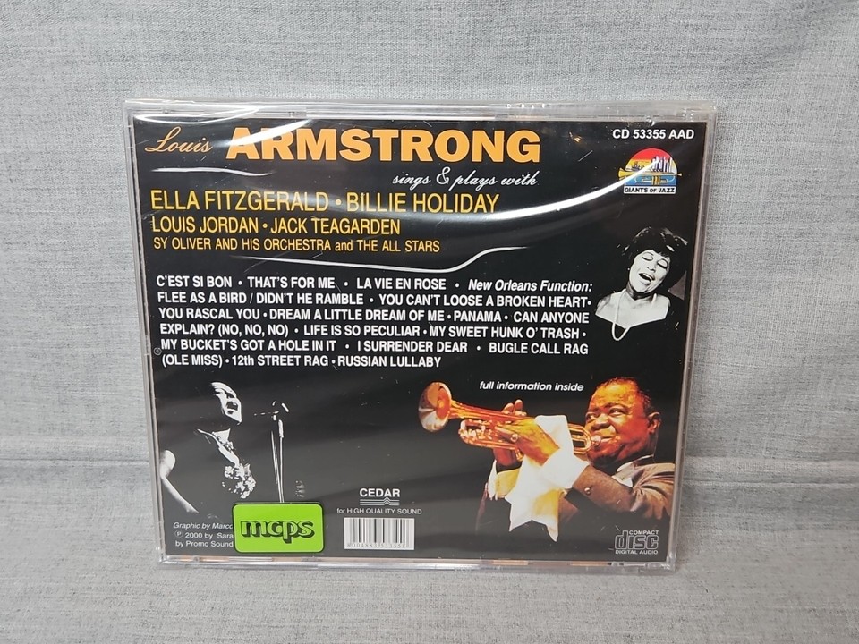 Louis Armstrong Sings & Plays With... (CD, 2000, Giants of Jazz) New ...