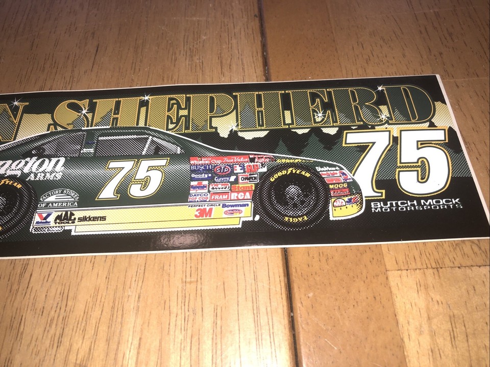Vintage Wincraft Bumper Sticker Decal Nascar Morgan Shepherd Remington ...