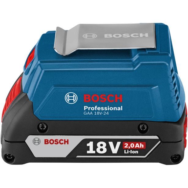 Bosch USB BATTERY CHARGER ADAPTOR 18V 2.4Ah 2-USB Ports GAA18V-24 | eBay