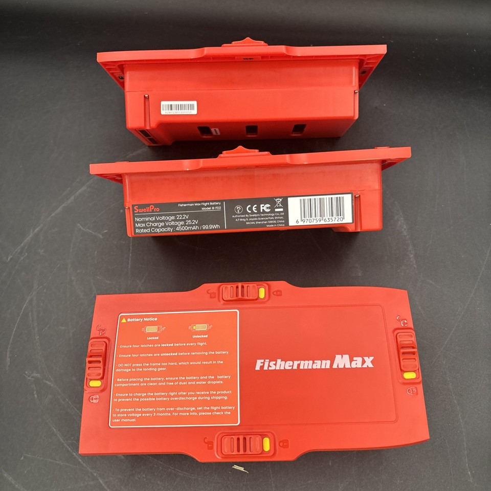 Swellpro Fisherman MAX Heavy Lift Fishing Drone, Advanced #A01030001 (3 ...