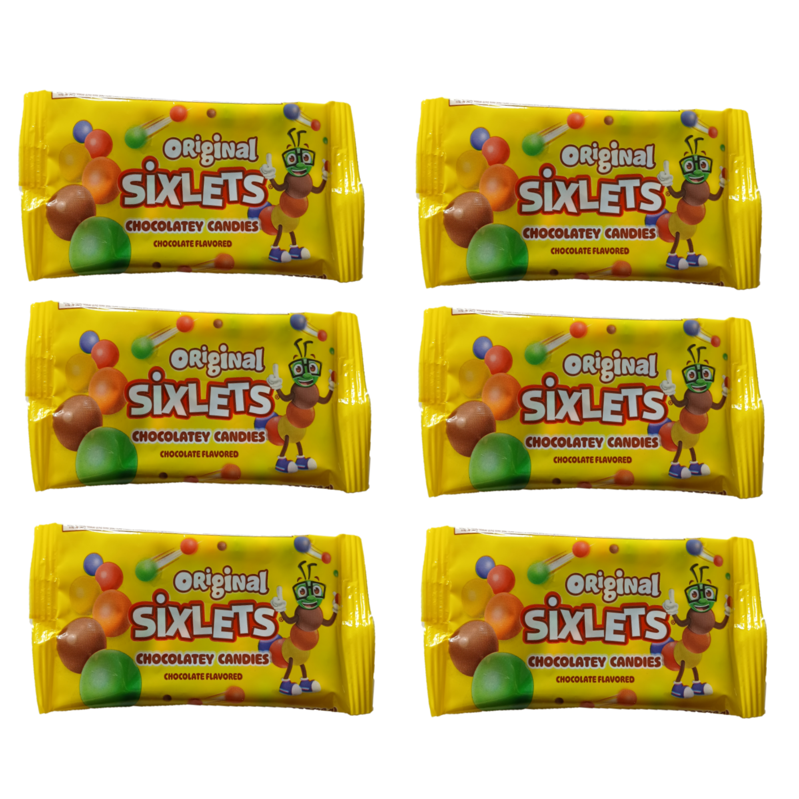 Sixlets Chocolate Hard Shell Candies Classic Nostalgic Travel Movie ...