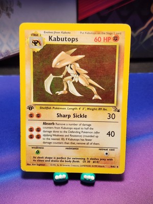 Kabutops 9/62 1st Edition HP Played Fossil Set 1999 Pokemon Card Rare ...