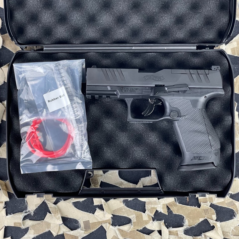 T4E .43 Cal Walther PDP Compact Training Paintball Pistol - Black/Black ...