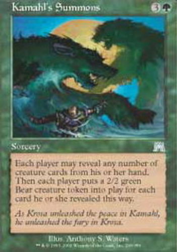 Hero Deal, English - 4 x MTG Kamahl's Summons Onslaught | eBay