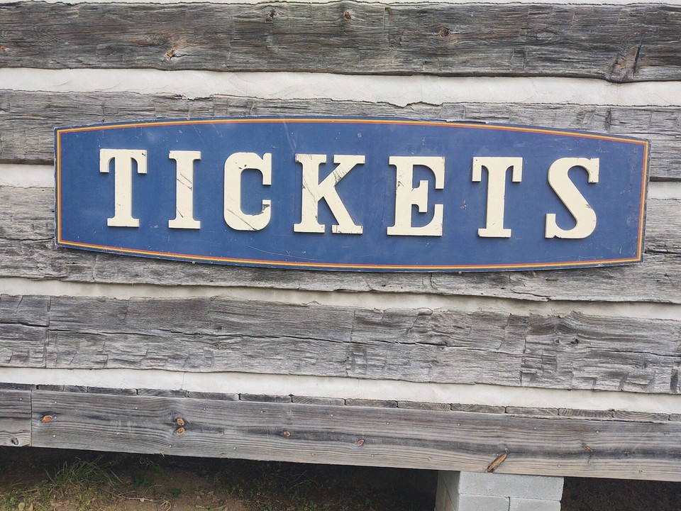 Large Sign Advertising Tickets | eBay