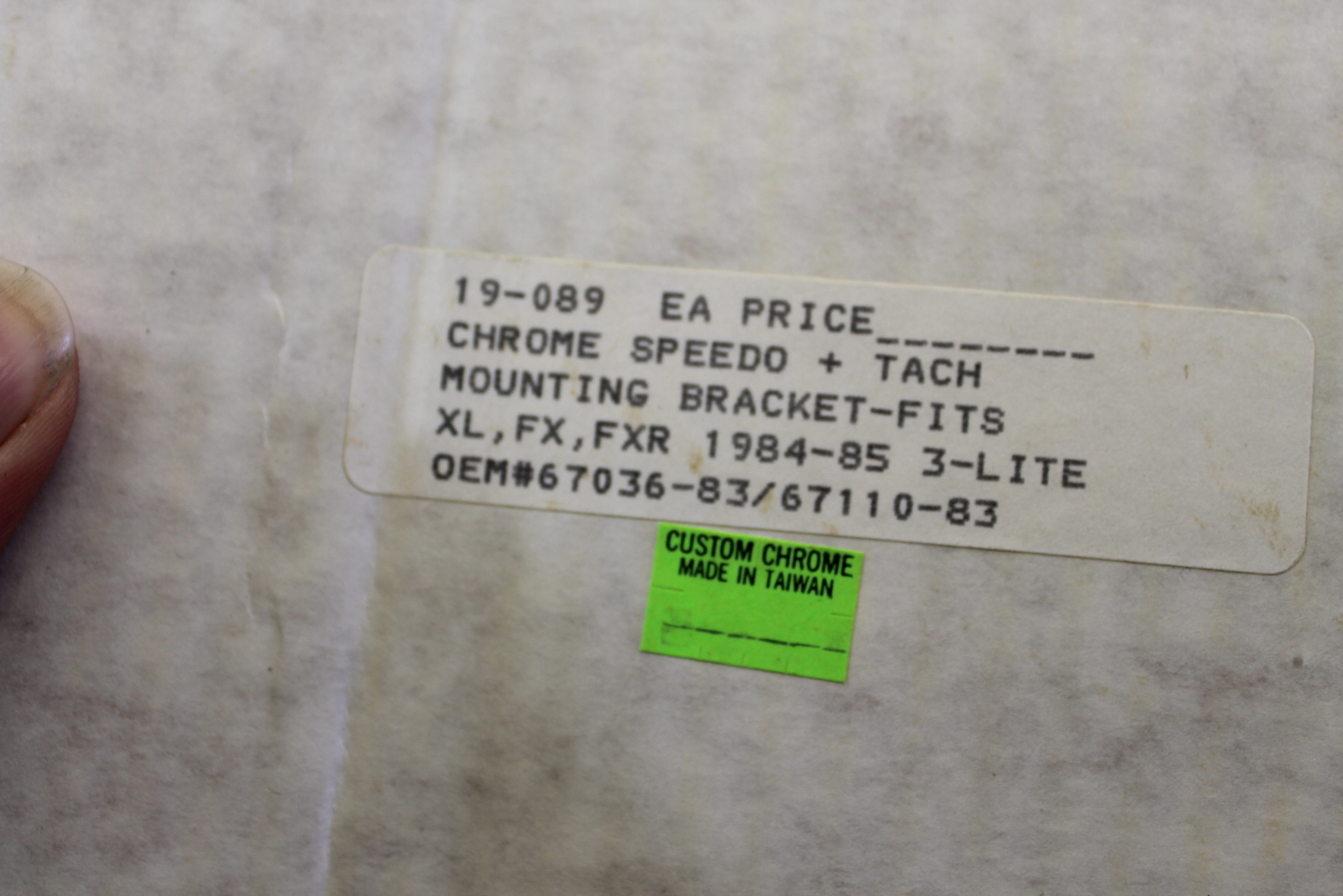 NEW CUSTOM CHROME XL FX FXR GAUGE MOUNTING BRACKET PART# 67036-83 67110 ...