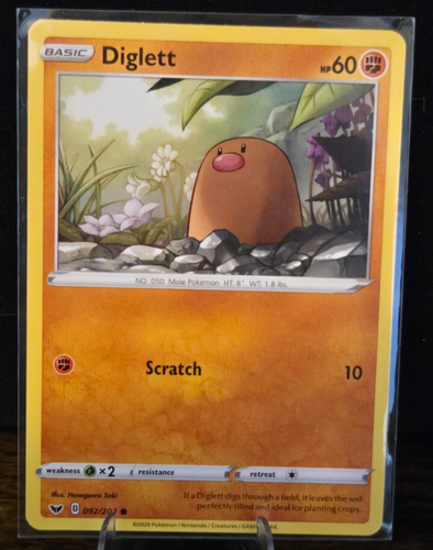 Pokémon TCG - Diglett - 92/202 - Sword & Shield | eBay
