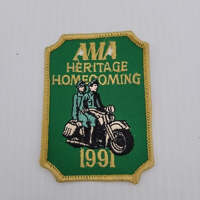 Patch AMA American Motorcycle Assoc. 3.5"X3.5" 1991 Heritage Homecoming ...