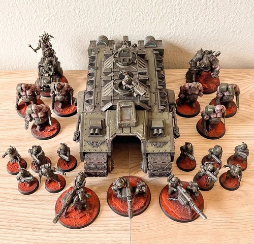 Warhammer 40k Chaos Space Marines - Painted Traitor Guard Army ...