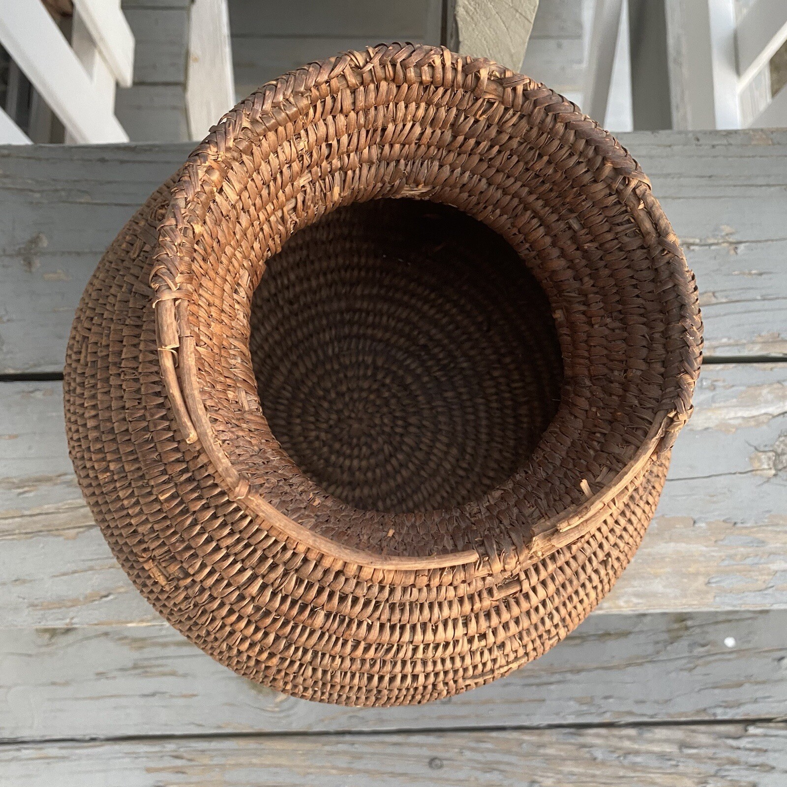 Native American Apache Jicarilla Basket - Antique Western Indian Craft ...