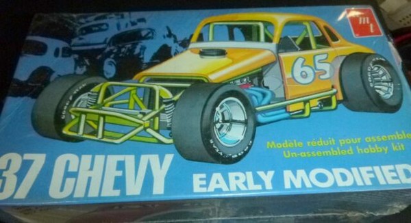 '37 Chevy Early Modified AMT Plastic Model Car Kit 1937 Original Opened ...