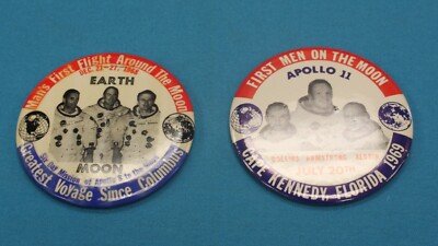 2 VINTAGE APOLLO SPACE PROGRAM PINS | eBay