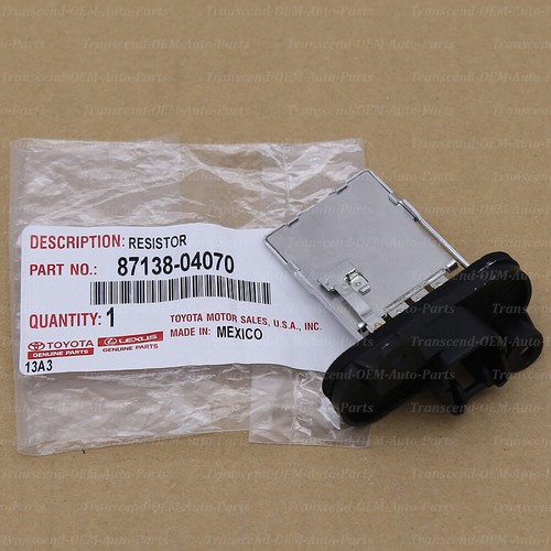 87138-04070 GENUINE OEM HVAC LOWER BLOWER MOTOR FAN RESISTOR 18-22 ...