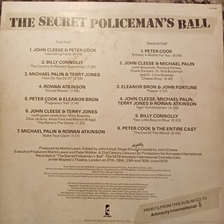 Secret Policeman's Ball, Various Comedy, 1979 Island Vinyl Album | eBay UK