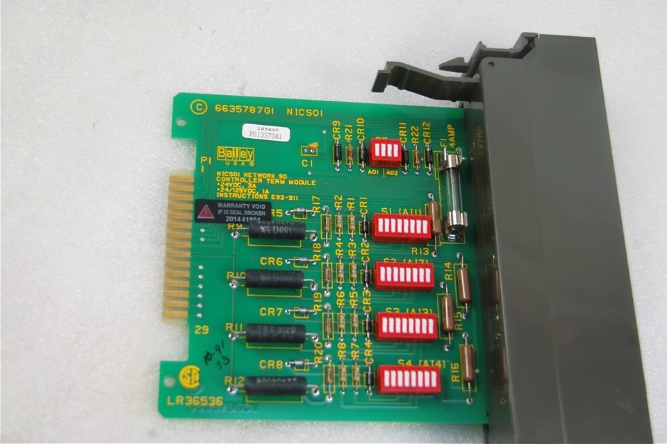 BAILEY CONTROLS INFI 90 NICS01 NETWORK 90 CONTROLLER TERM BOARD FREE ...