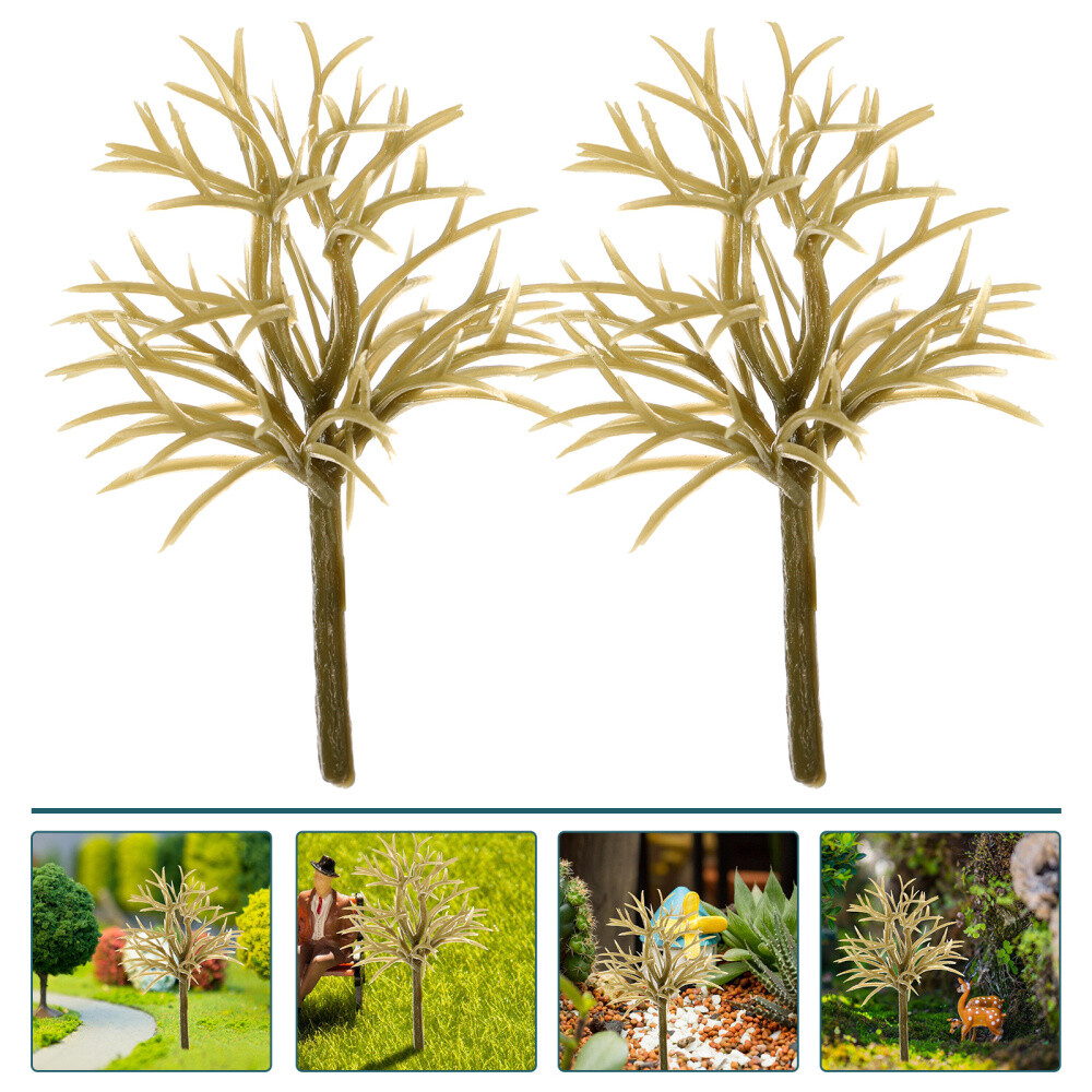 Set of 5 Model Tree Pole Miniature Trees Landscape Eding Sand Table ...