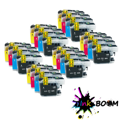 24 Ink Cartridge fits Brother LC51 DCP-135C 770CN FAX-1560 MFC-235C ...