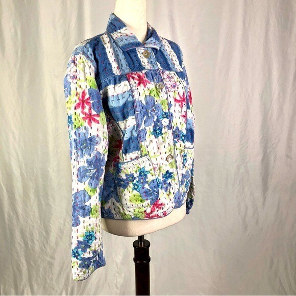 Parsley & Sage reversible quilted jacket coat cotton size Medium | eBay