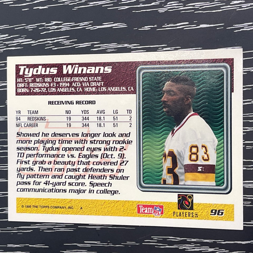 1995 TOPPS #96 TYDUS WINANS WASHINGTON REDSKINS | eBay