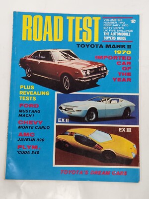 February 1970 Road Test Magazine Mach 1 Monte Carlo Javelin 390 'CUDA ...