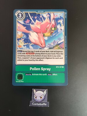 Digimon Card Game Pollen Spray BT4-107 RARE Great Legend | eBay