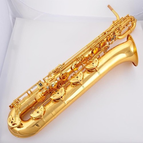Pro Gold lacquer Baritone Saxophone with Front F & high F key by ...