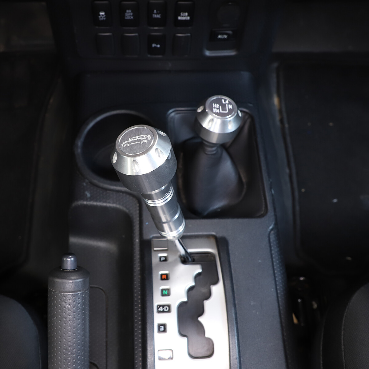 Replace Sliver Alloy Gear Grab Shift Knob Rod Stick For Toyota FJ ...