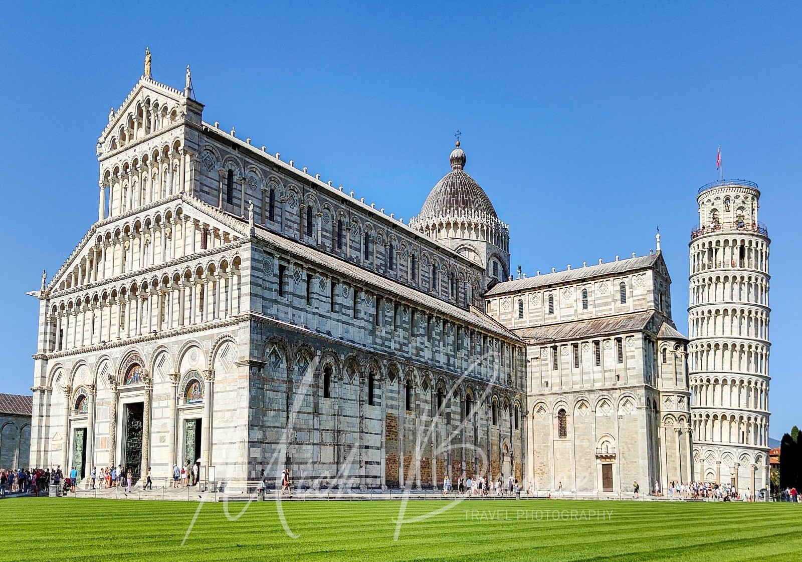 Wall Art "Pisa Cathedral and Leaning tower" Pisa, Italy A3 Print | eBay UK