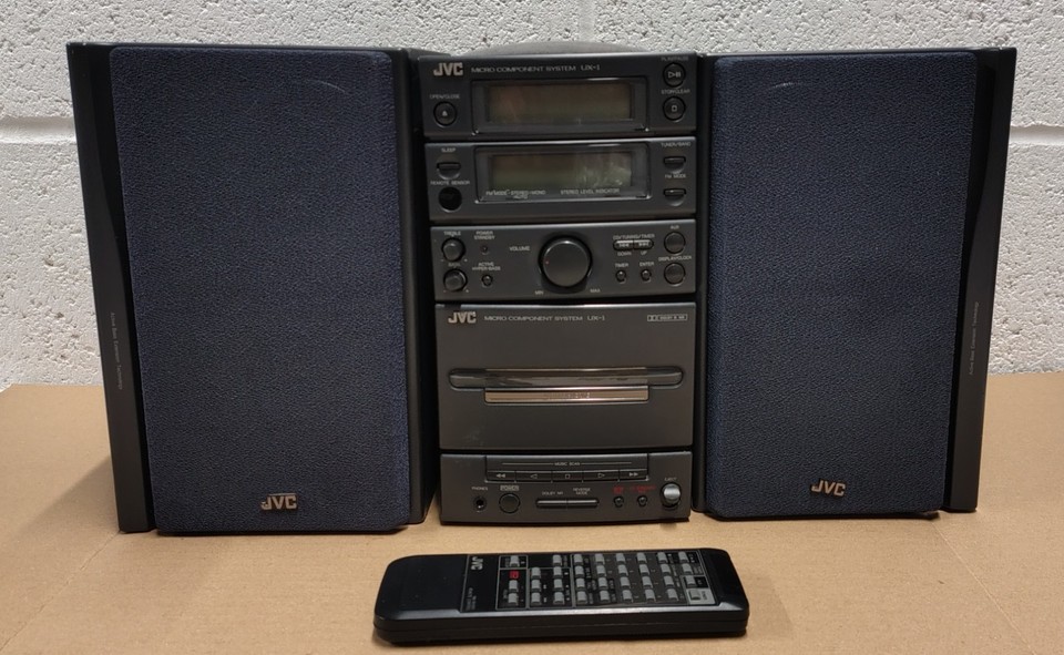 JVC Micro Component System UX-1 Hi-Fi CD Cassette Radio Fm DOLBY With ...