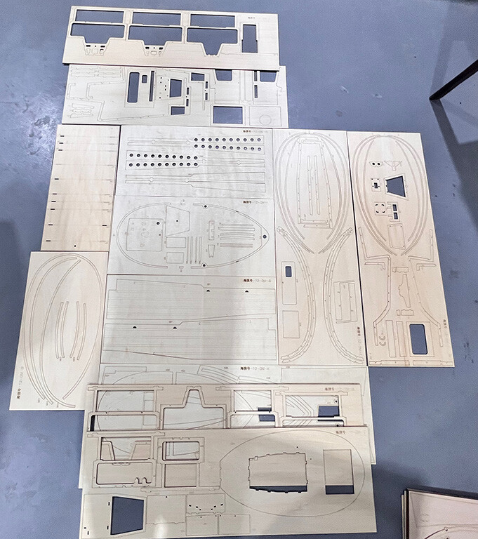 U.S. Navy Boomin Beaver Tug Boat 1:18 342mm RC Wooden Model Ship Kit | eBay