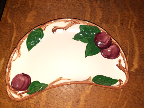 Franciscan Apple Crescent Salad Plate, Flying F Backstamp | eBay