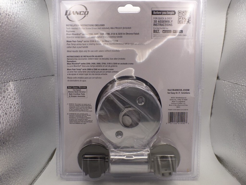 DANCO 10001 2-HANDLE TUB & SHOWER FAUCET IN CHROME TRIM KIT FOR MOEN | eBay