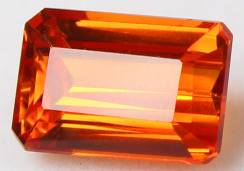 11.65 Ct Certified Natural Tanzania Orange Tanzanite Emerald Unheated ...