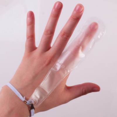 2x MEDIUM RE-USABLE PLASTIC FINGER STALLS Adjustable Bandage Dressing ...