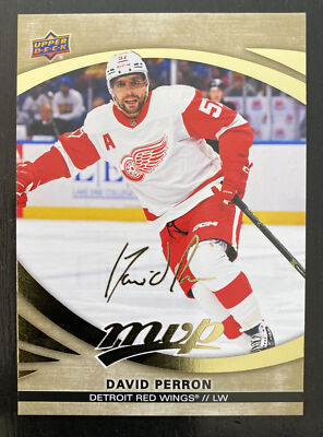 2023-24 UD MVP Gold Signature - 138 David Perron - Detroit Red Wings | eBay