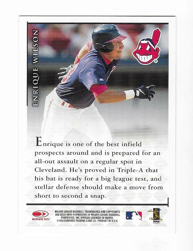 Enrique Wilson 1998 DONRUSS SIGNATURE SERIES ROOKIE AUTOGRAPH CARD ...