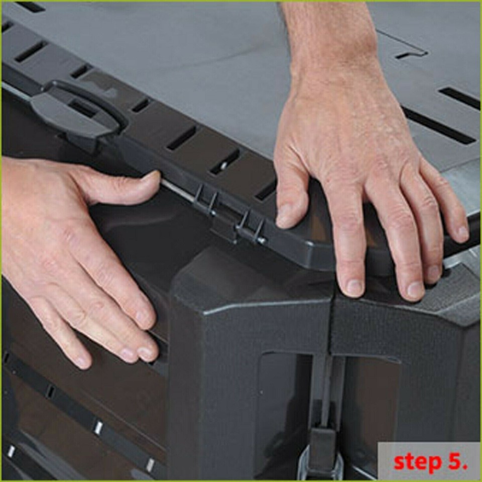 Composter Modular Bin Garden Waste Box Outdoor Fertilizer Weather ...