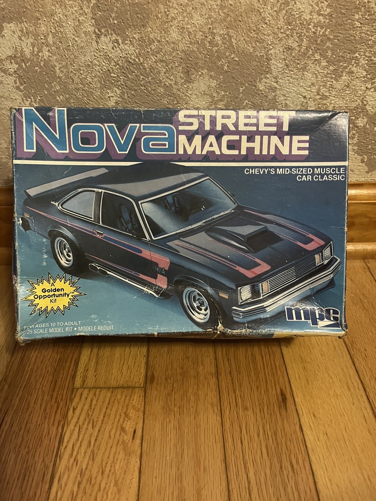 Vintage 1985 MPC 1/25 Chevy Nova Street Machine Car Model Kit #0762 ...