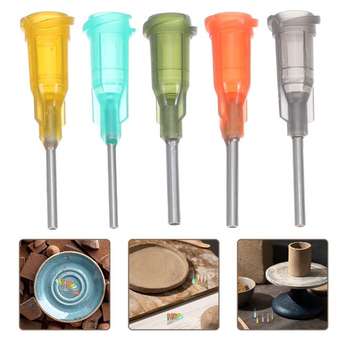50 Pcs Dispensing Needle Nozzles for Pottery Diy Plastic Glue Needles ...
