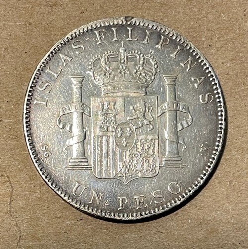 Philippines - 1897 Large Silver Peso - Popular | eBay