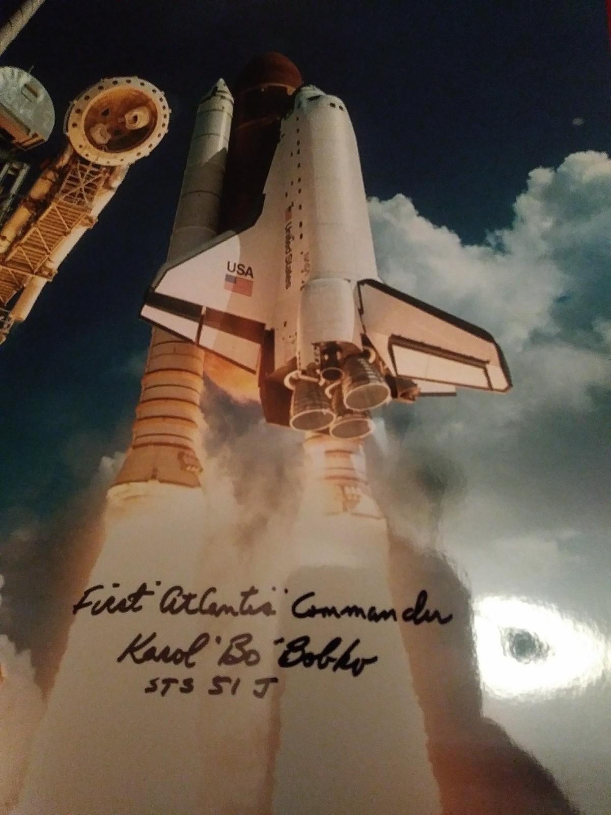 STS-51J Space Shuttle Atlantis First Mission Signed Karol "Bo" Bobko | eBay