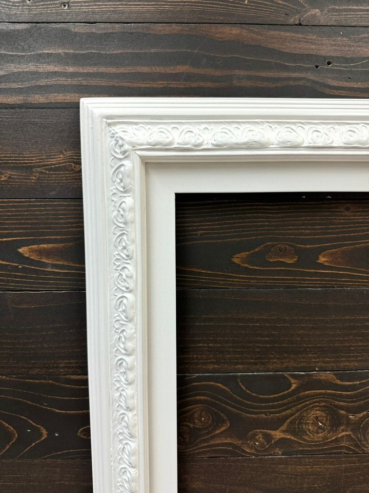 65 & 75 inch Hisense wood frame, Satin white finish,Canvas TV by ...