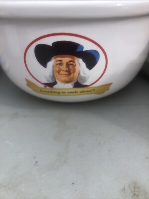 Quaker Oats Cereal Oatmeal Bowl, "something To Smile About “ 2005 White ...