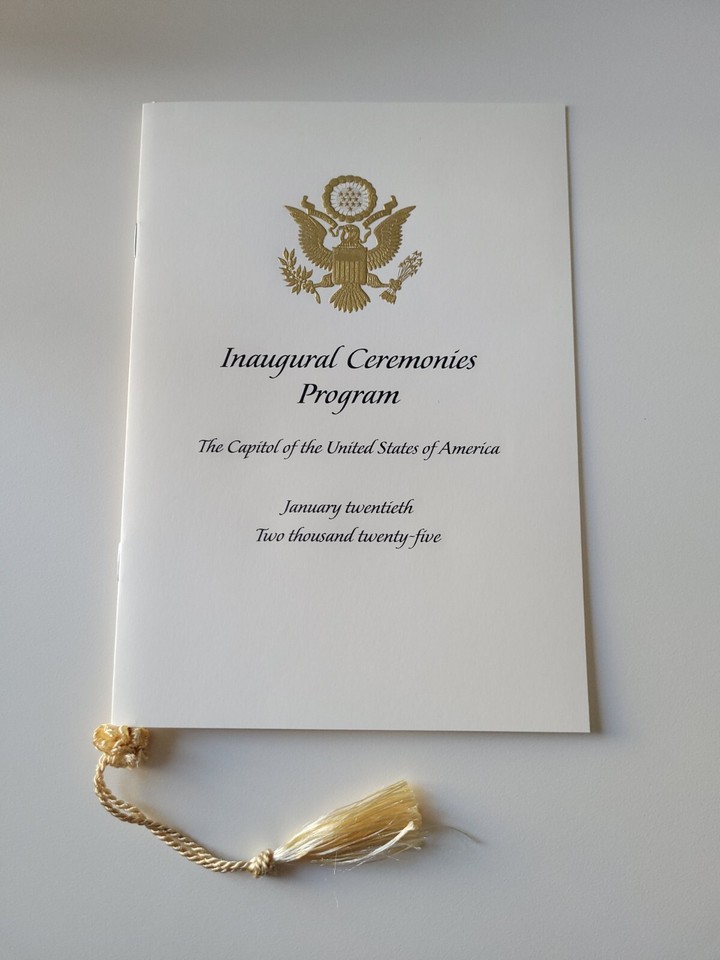 2025 Official Trump Inauguration Collector Set. Invitations. Portraits ...