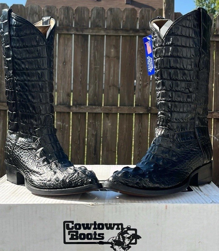 New Cowtown 9096 U.S Hand Made Full GATOR Boots- Size 10. D- Regular | eBay