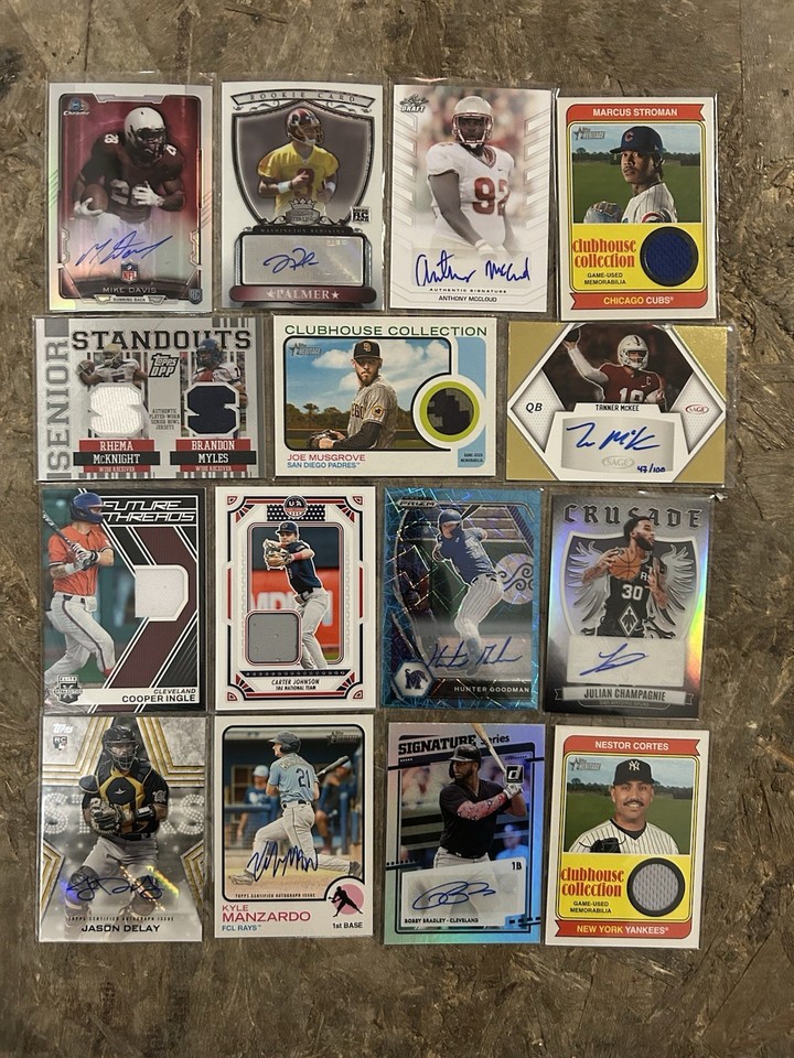 Sports Card Lot (37) Auto Rookie RC Jersey Patch RPA’s All Autos Relics ...